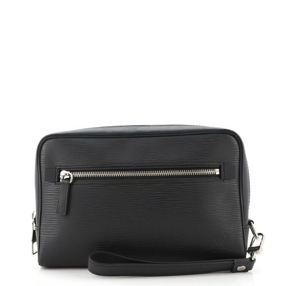 Louis Vuitton | Bags | Louis Vuitton Neo Hoche Clutch Epi Leather Black ...